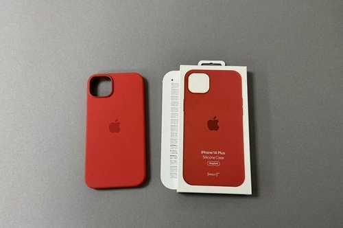 Чехол на iPhone 14 Plus Silicone Case Product Red