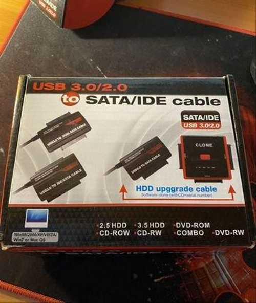 Набор кабелей usb 3.0/2.0 to SATA(ide cable