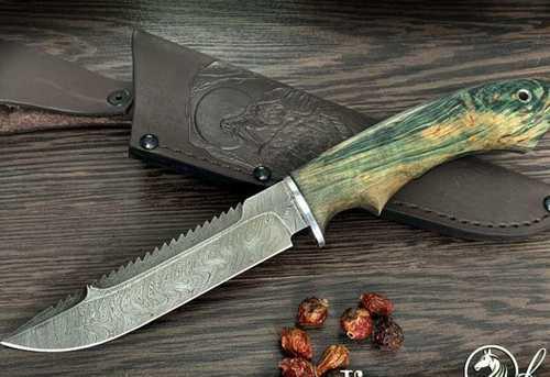 Нож для рыбалки из дамасской стали