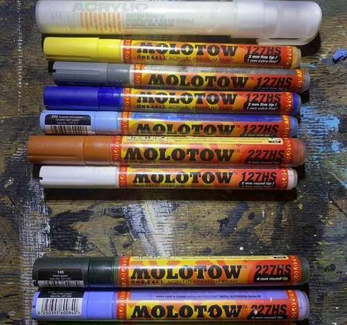 Акриловые маркеры molotow и montana