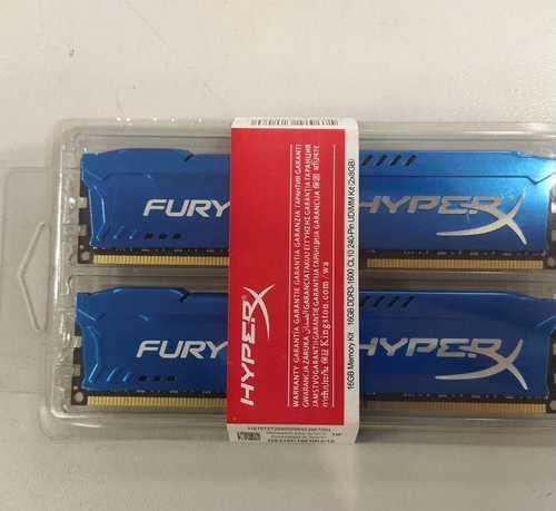 Комплект HyperX fury Blue Series (2 х 8Gb) 1600Mhz