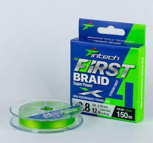 Шнур плетеный Intech First Braid X4 150m #0.8 / 0