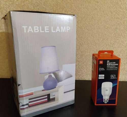 Настольная лампа + Xiaomi Mi Smart Led Bulb RGB