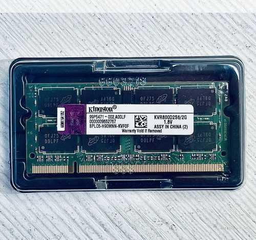 Оперативная память Kingston DDR2 2Gb для ноутбука