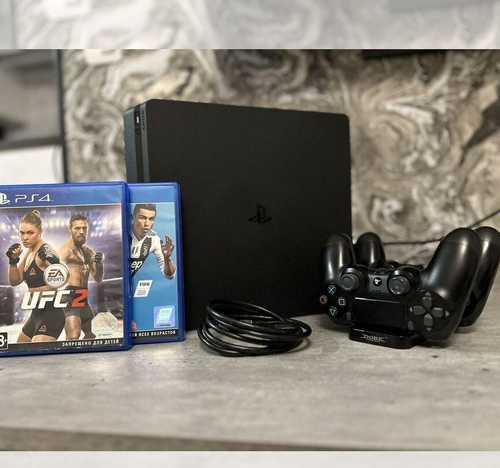 Sony playstation 4 ps4 slim 500gb с играми