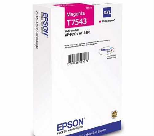 Струйный картридж Epson T7543 пурпурный 139375