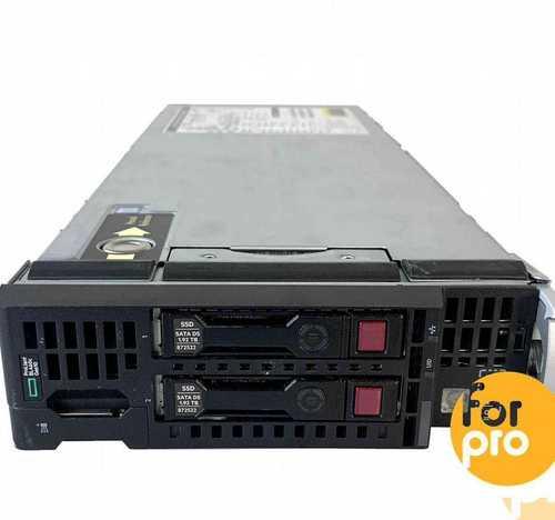 Лезвие HP BL460c Gen10 2x8160Plat 256GB, P204