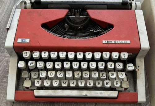 Печатная пишущая машинка unis tbm de Luxe