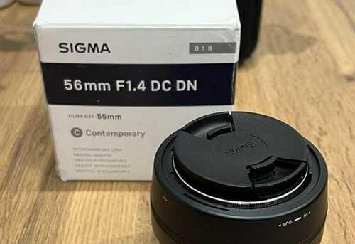 Объектив Sigma 56mm f1.4 DC DN Sony E