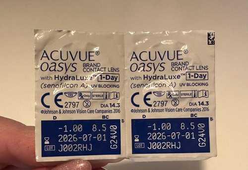 Линзы контактные acuvue oasys 1 day