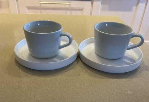 Чашки кофейные с блюдцем IKEA
