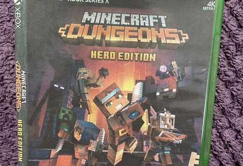Игровой диск Minecraft Dungeons xbox one