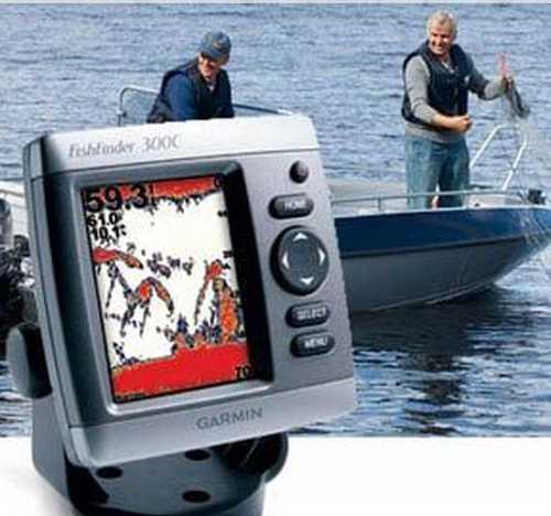 Garmin Fishfinder 300C эхолот 80/200 Мгц