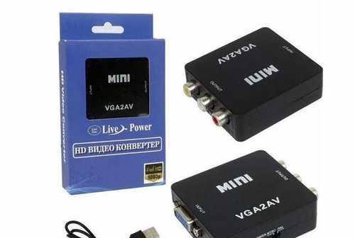 Конвертер-переходник mini VGA2AV