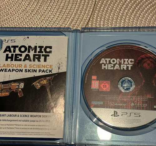 Диск Atomic Heart для PS5, русская озвучка, идеал