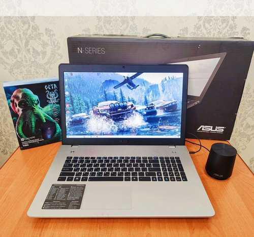 Игровой asus 17.3"/Core i7/16гб/SSD HDD/nvidia