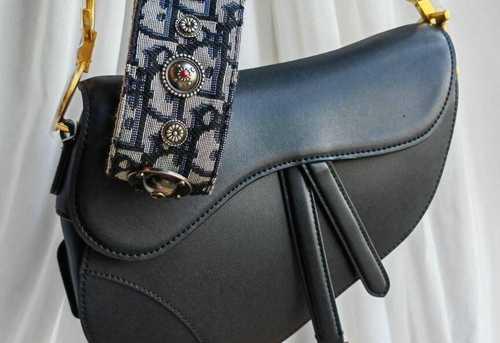 Сумка женская через плечо кожаная Dior Saddle