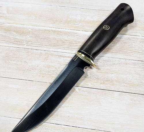 Нож нескладной Белка-Л ст.95х18 (чёрный граб) lema
