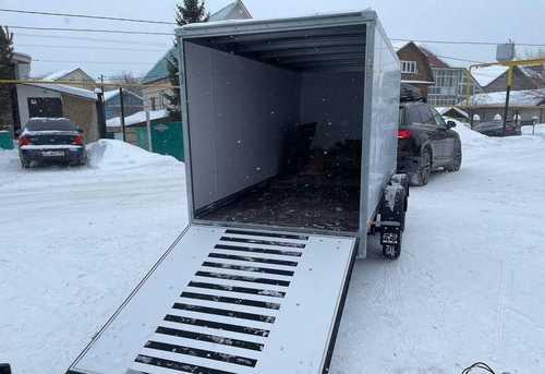 Фургон для снегохода,квадроцикла с откидным трапом