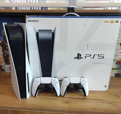 Sony playstation 5 Fat c приводом + Доп. геймпад