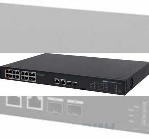 Dahua DH-PFS3228-24GT-240 (L2) 24x1Гбит/с 2SFP 24PoE 240W неуправляемый