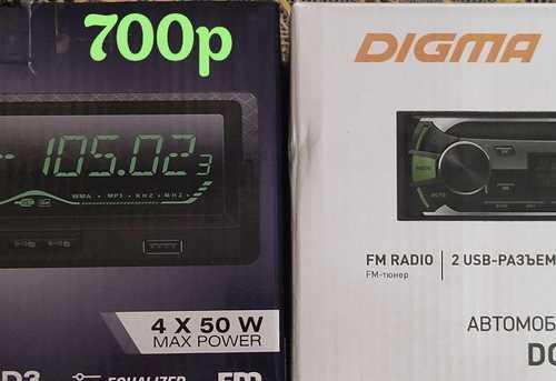 Магнитола Digma DCR 380G