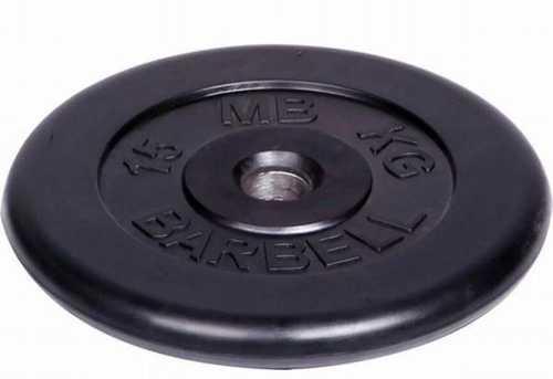 Диск обрезиненный "Barbell" d 26 мм чёр