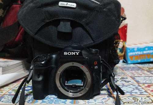 Зеркальный фотоаппарат sony a65 + сумка