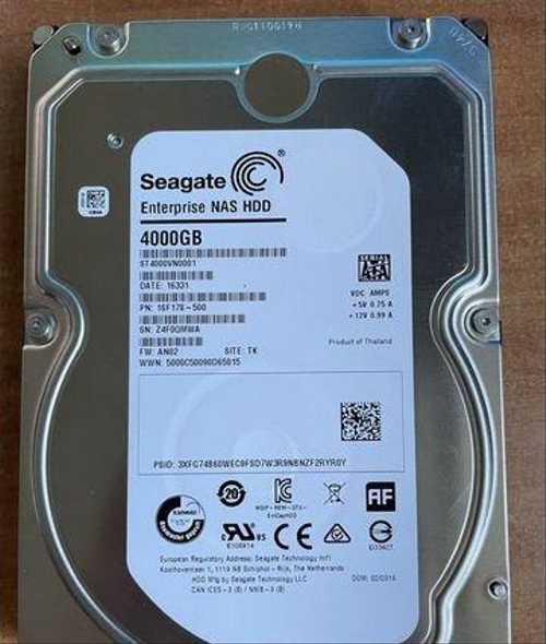 Жесткий диск Enterprise NAS HDD 3.5" Seagate 4TB