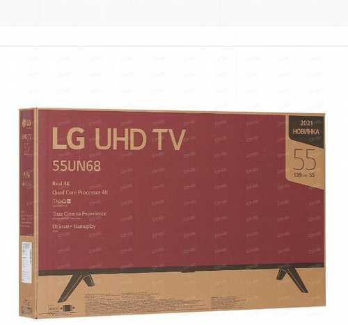 В упаковке 55 дюймов 140см LG 55UN68006LA 4K SMART