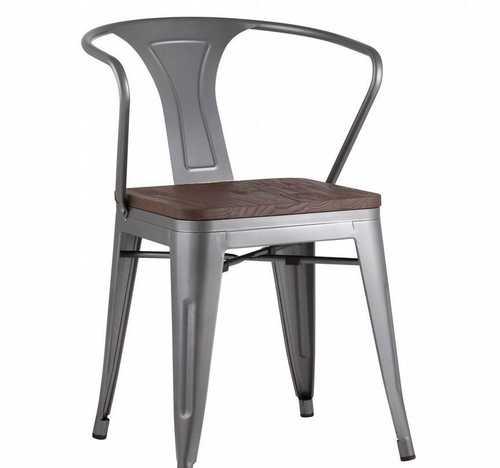 Стул обеденный с подлокотниками Tolix Arm Wood Hom