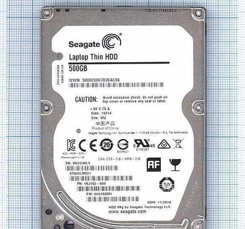 Жесткий диск 2.5 seagate ST500LT012 500Gb