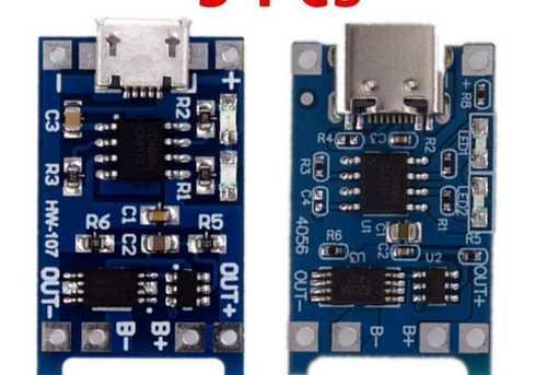 Модуль зарядки микро USB и type C 5 Вольт