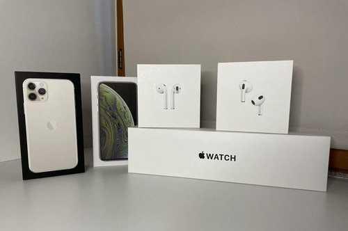 Коробка iPhone 11 pro XS Apple watch Airpods 2 pro