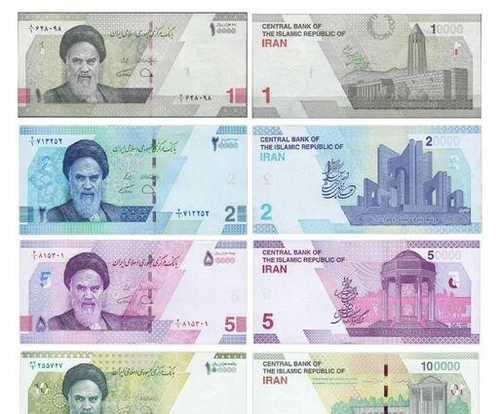 Набор банкнот Иран UNC 2020-2022