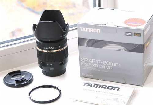 Объектив Tamron 17-50 f2.8(стаб) для Canon +фильтр