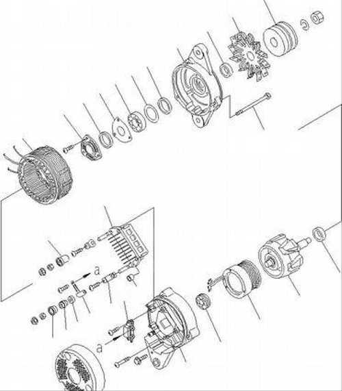 Генератор (35А) komatsu. Запчасти komatsu