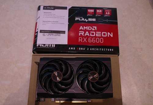 Видеокарта RX6600 Sapphire Pulse 8gb AMD Radeon