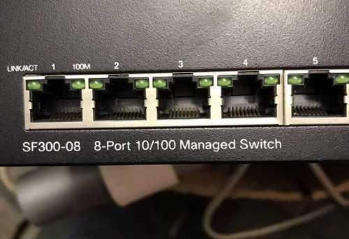 Коммутатор cisco SF 300-08