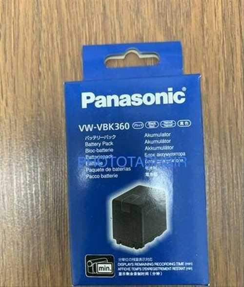 Аккумулятор Panasonic VW-VBK360 (VW-BC10)