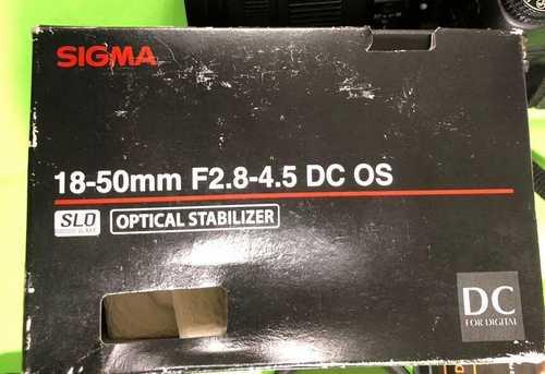 Объектив sigma AF18-50mm f/2.8-4.5DC OS HSM nikonF