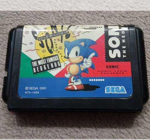 Картриджи Sega sonic