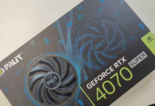 Новая Видеокарта Palit GeForce RTX 4070 super Dual