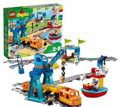 Конструктор lego duplo Town Грузовой поезд (10875)