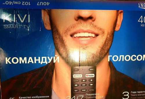 Телевизор kivi 40u7 4k UHD 40"