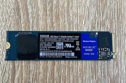 SSD WD Blue SN550 500 гб