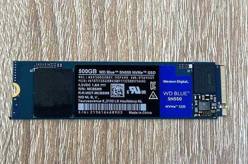 SSD WD Blue SN550 500 гб