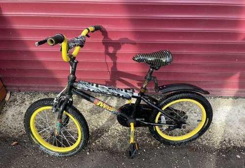 Детский велосипед GT mach 16” + доп.колеса