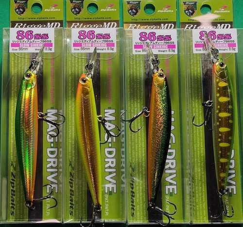 Воблеры ZipBaits Rigge MD 86SS