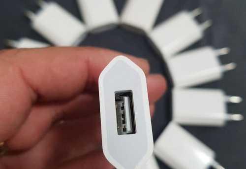 Блок питания APL 5W USB для Айфон белый